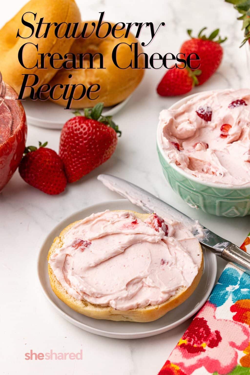 Fresh Strawberry Cream Cheese: Sweet, Tart, & Totally Dreamy - She Shared