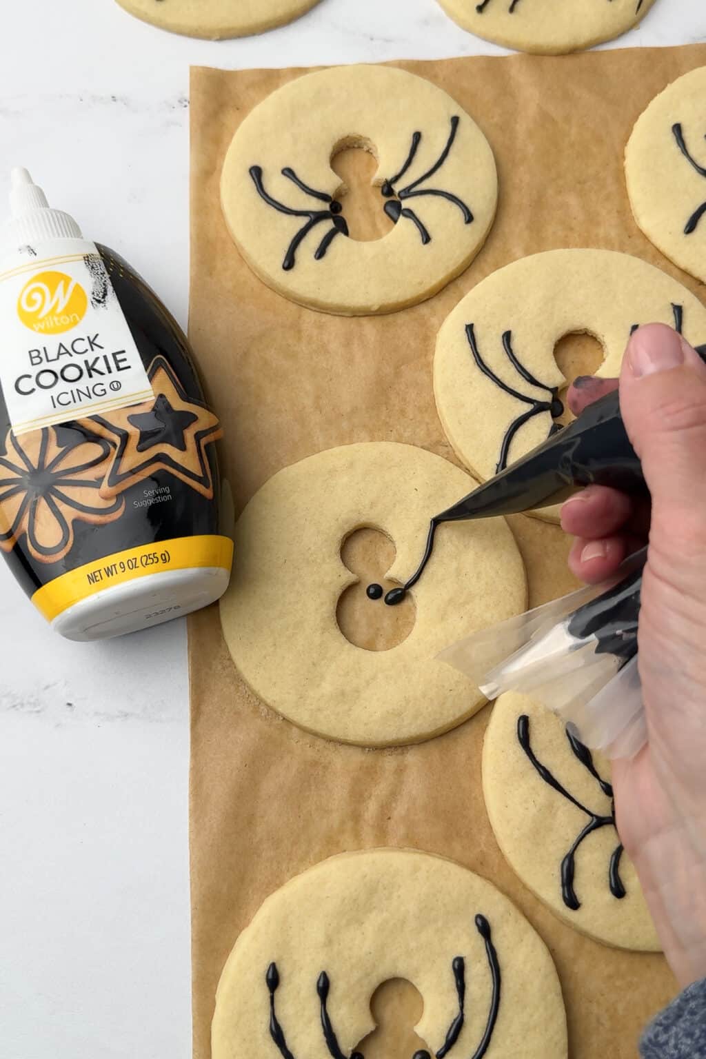Spooky Spider Halloween Sugar Cookies - She Shared